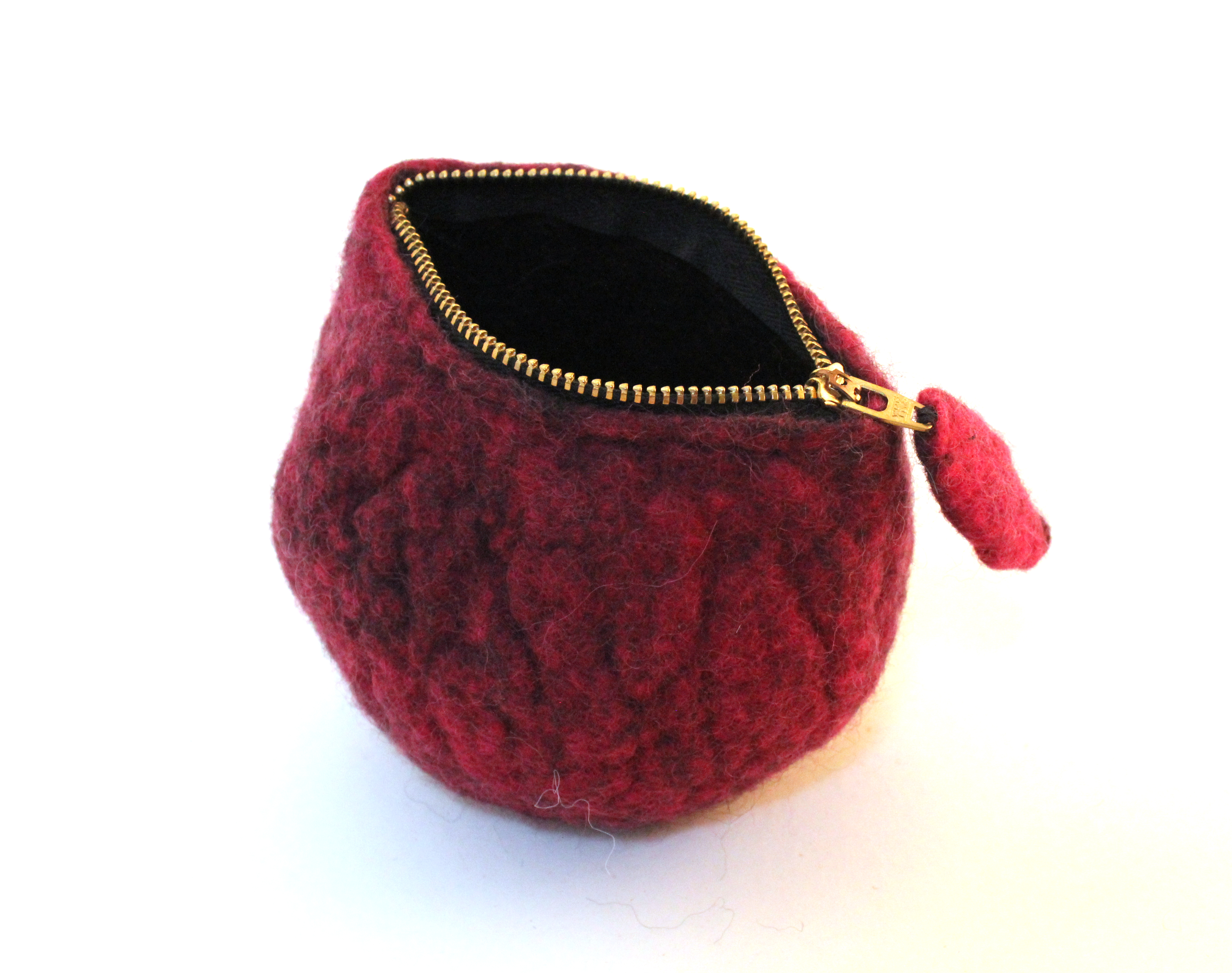 Felted Zipper Pods – Talia Lefton – artist & teacher